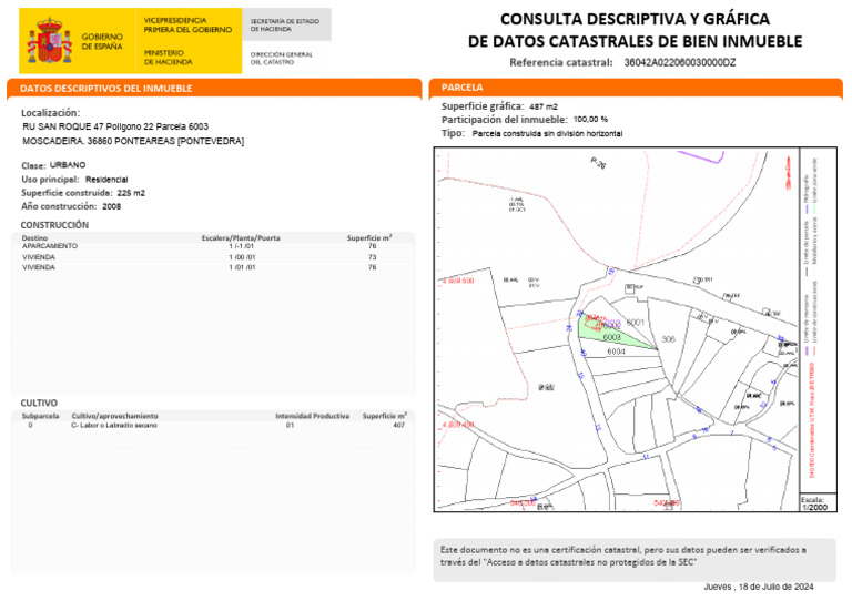 Consulta de Datos Catastrales | PDF | Tecnología geográfica | Datos ...