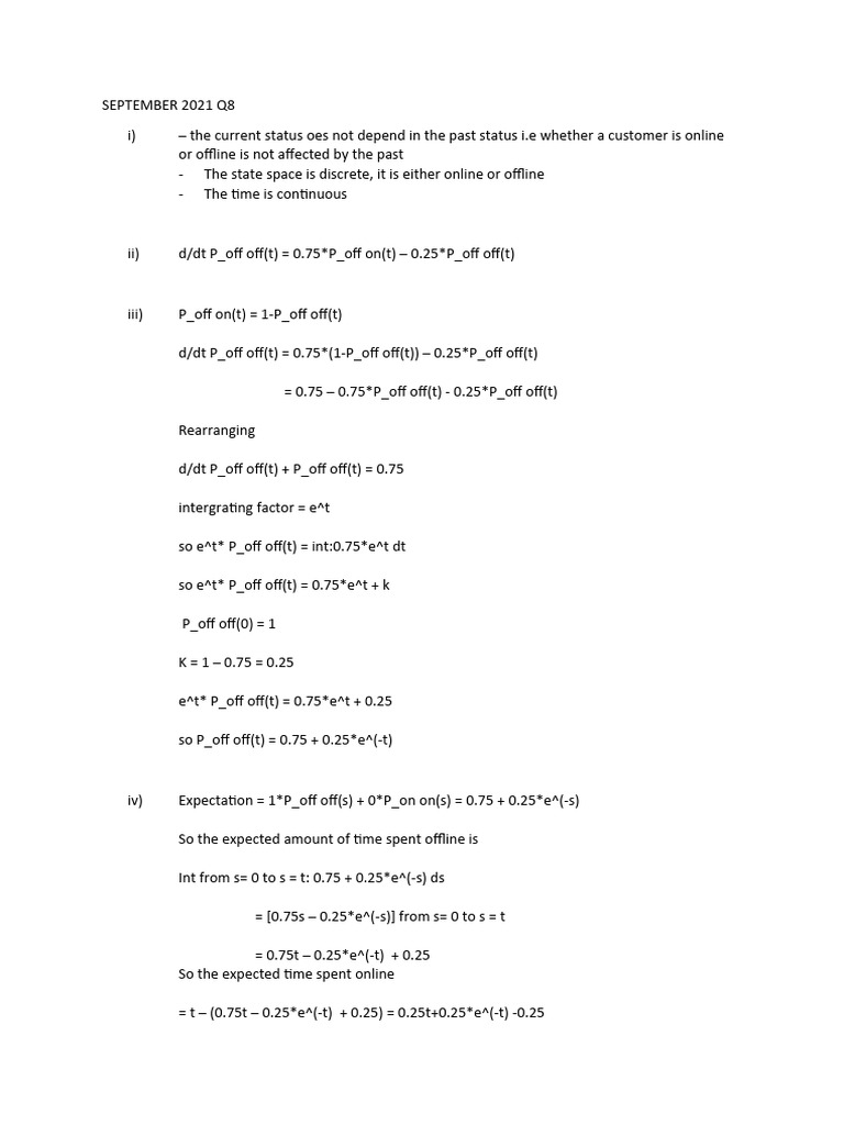 Markov Jump Processes Pdf Applied Mathematics