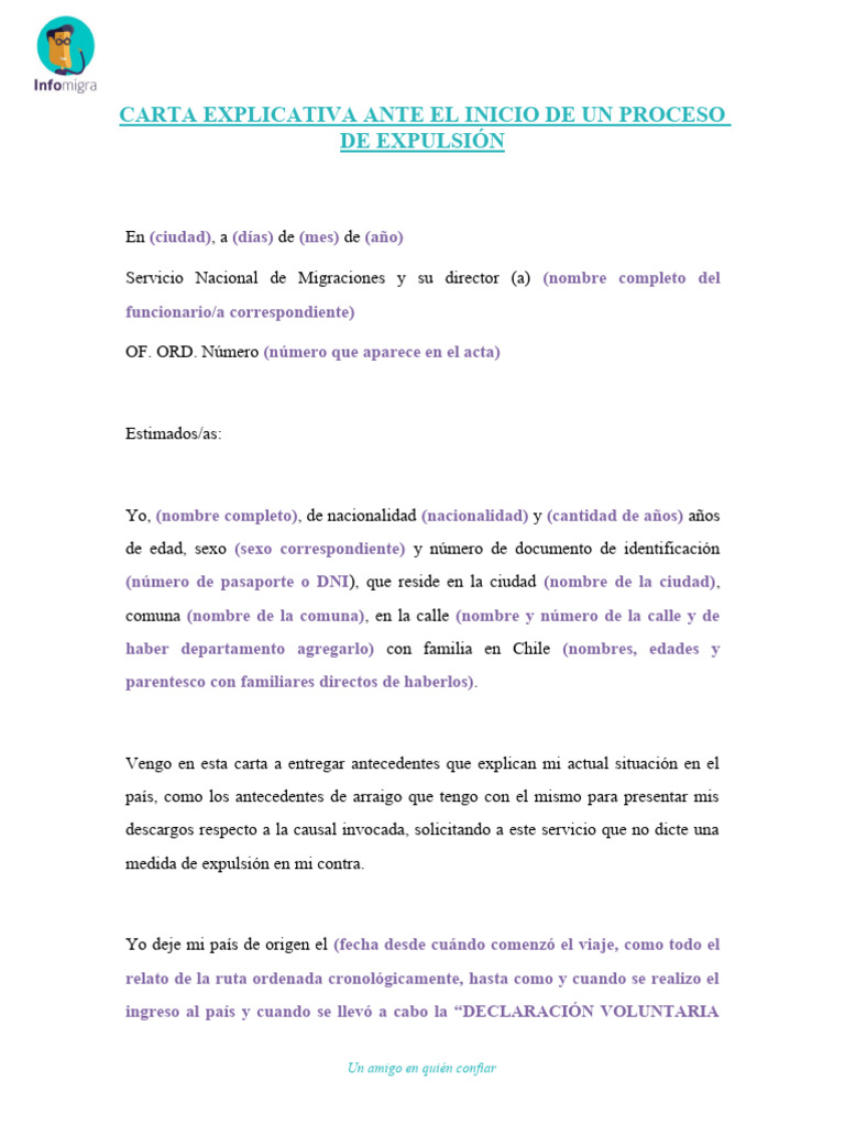 Modelo-Carta-Explicativa-Inicio-de-Proceso-de-Expulsion-Editable ...