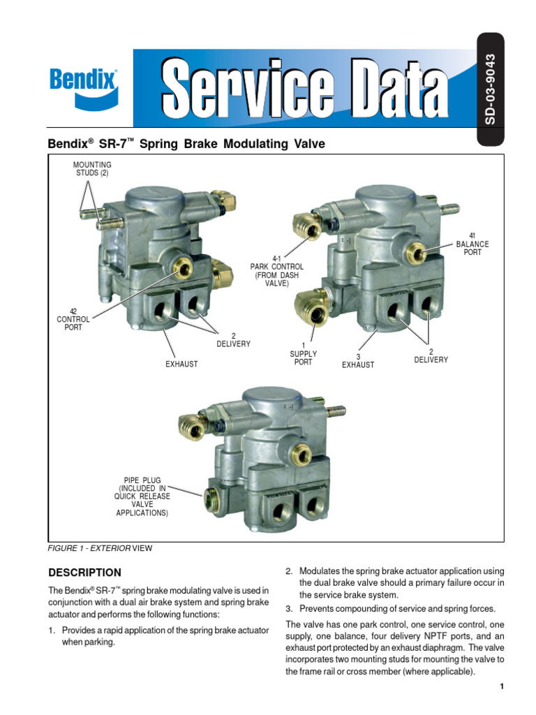 Valvula de Emergencia S-7 Bendix | PDF | Valve | Piston