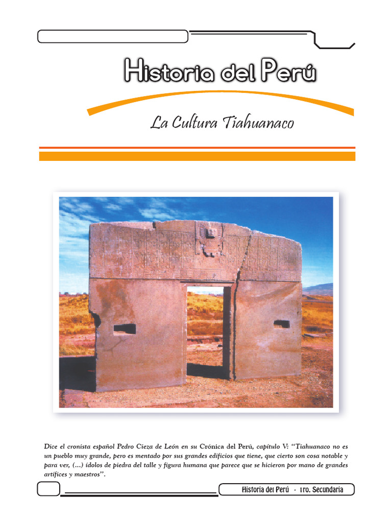 14-Cultura Tiahuanaco | PDF | Andes