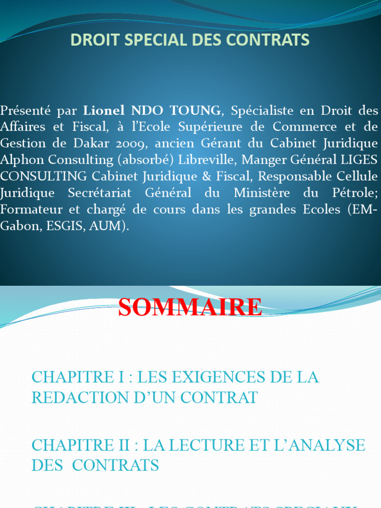 Droit Special Des Contrats-1 | PDF | Arbitrage | Assurance