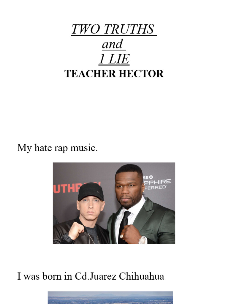 Two Truths and a Lie: Teacher Hector | PDF | Art