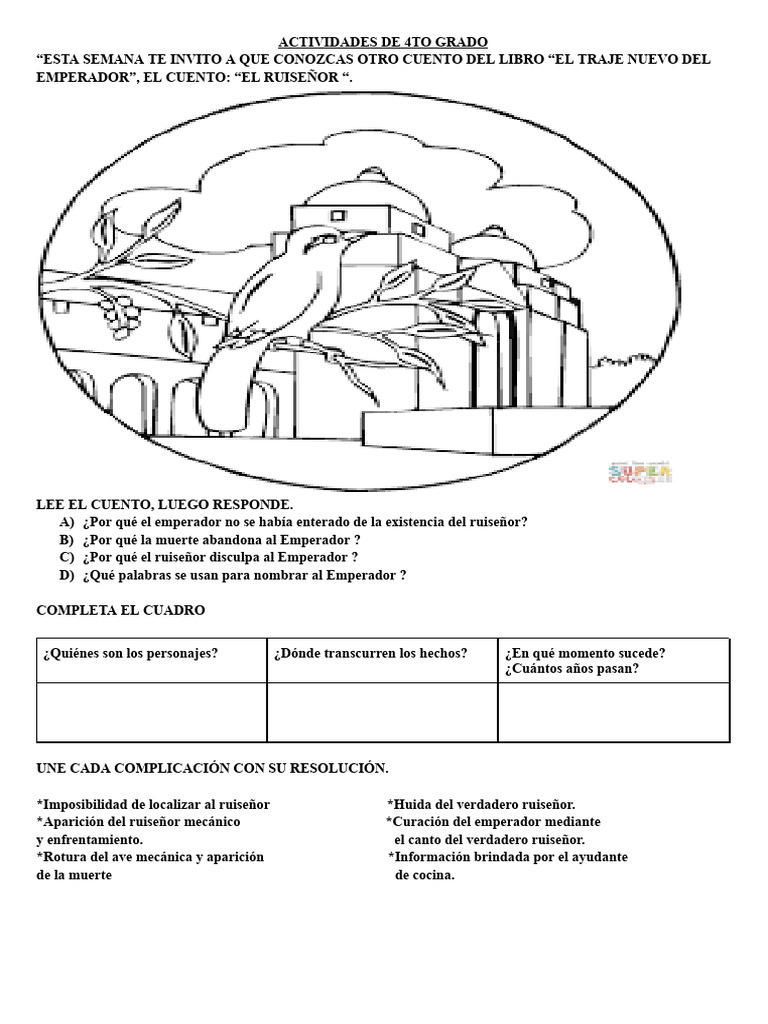 Actividades 4to. Vacaciones | PDF