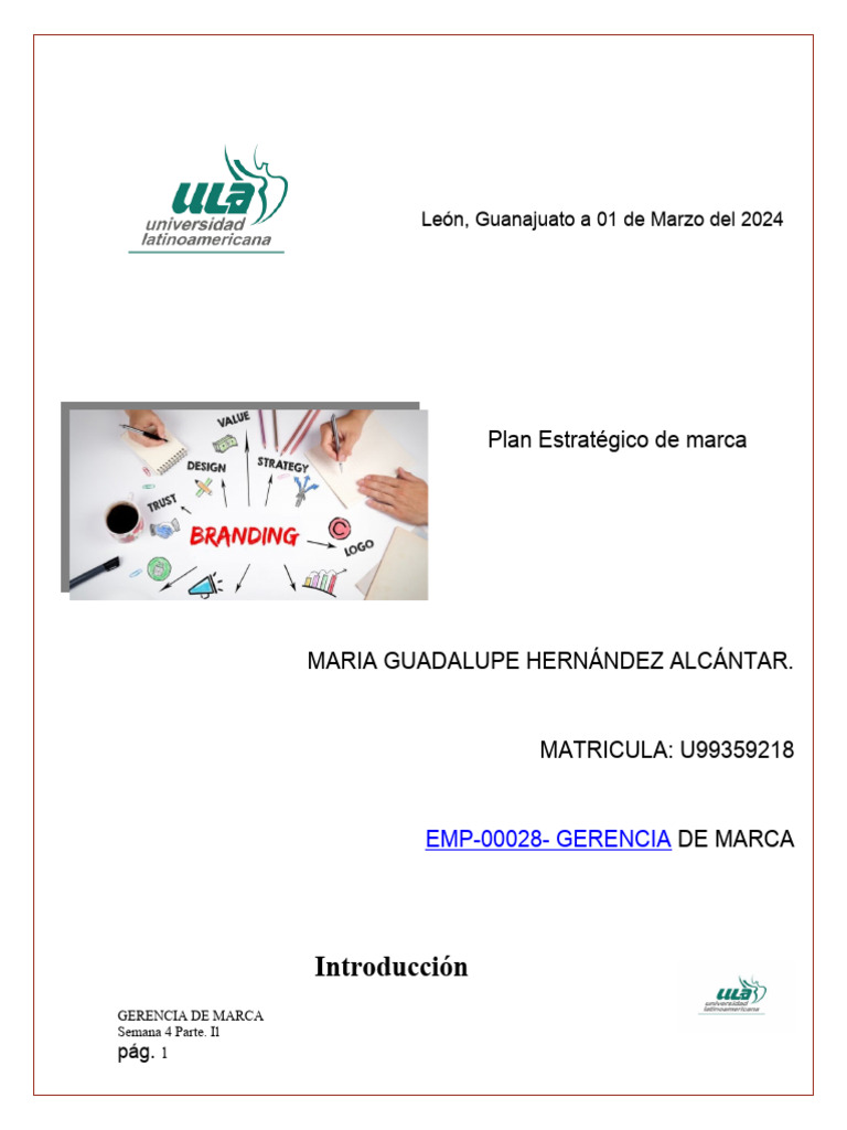 Plan Estratégico de Gerencia de Marca | PDF | Marketing | Vehículo híbrido