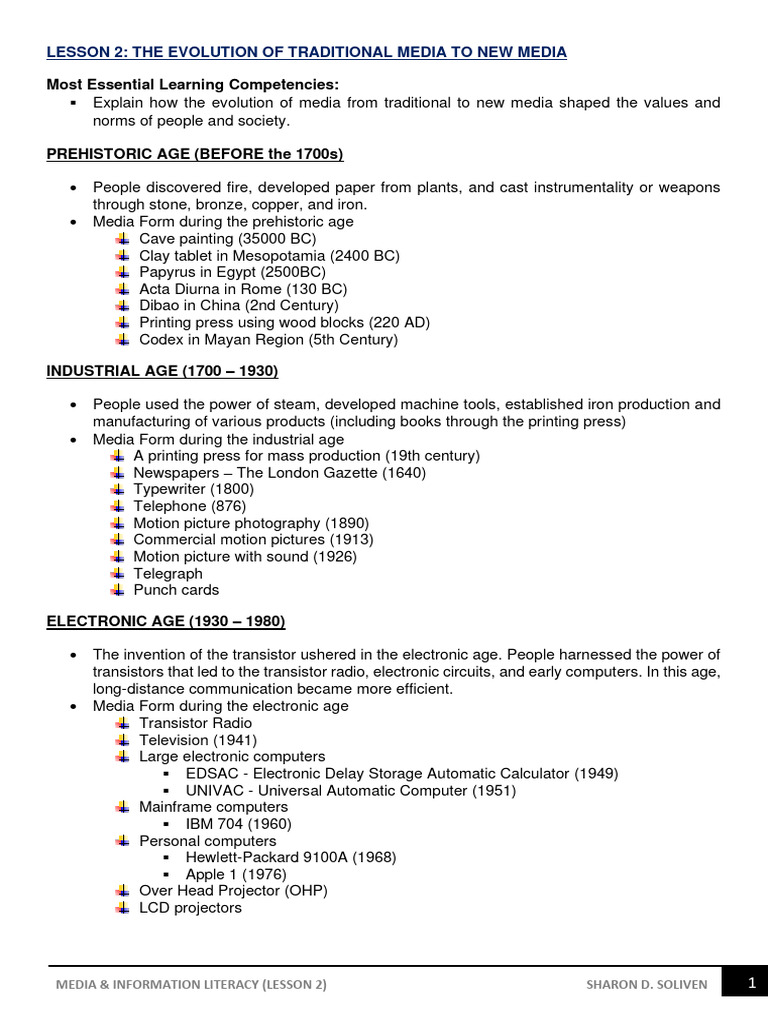 MIL Lesson 02 | PDF | Information Age | Personal Computers