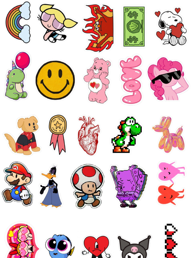 Stickers para Imprimir - MINA. | PDF