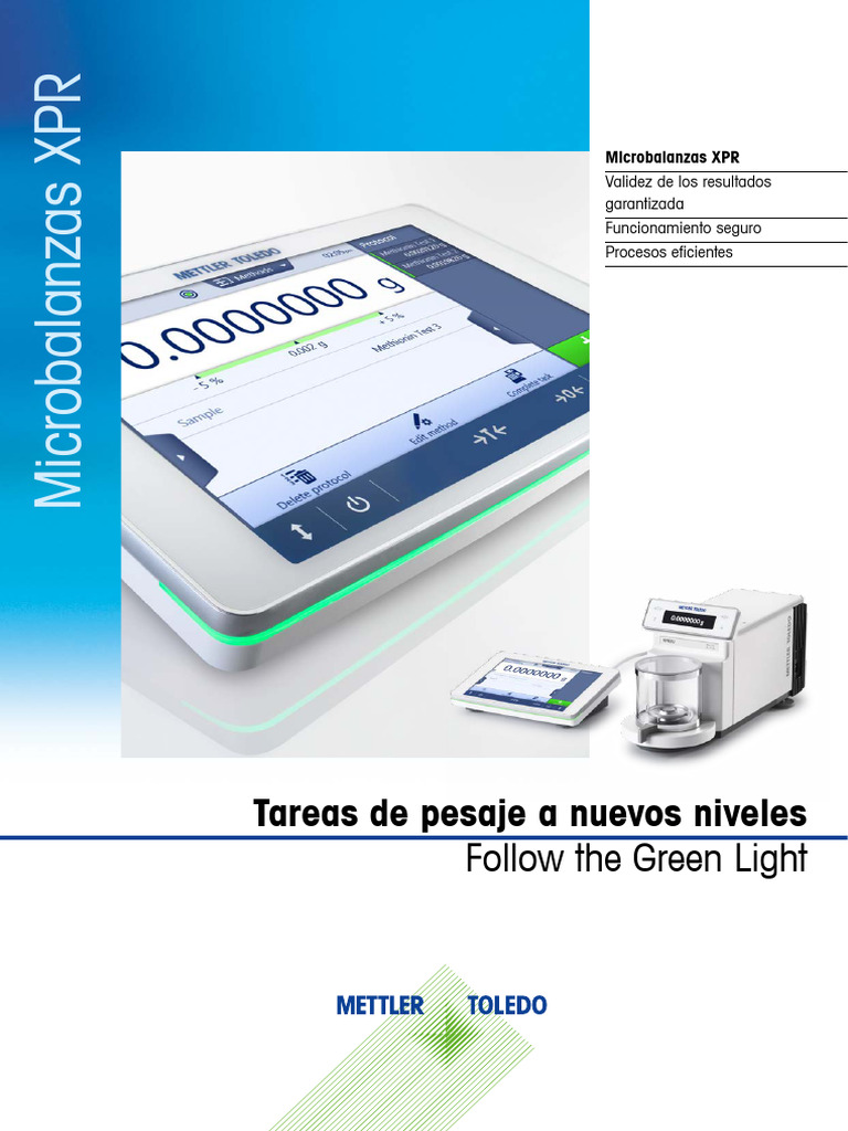 BR XPR Microbalances ES | PDF | Calibración | Balanza
