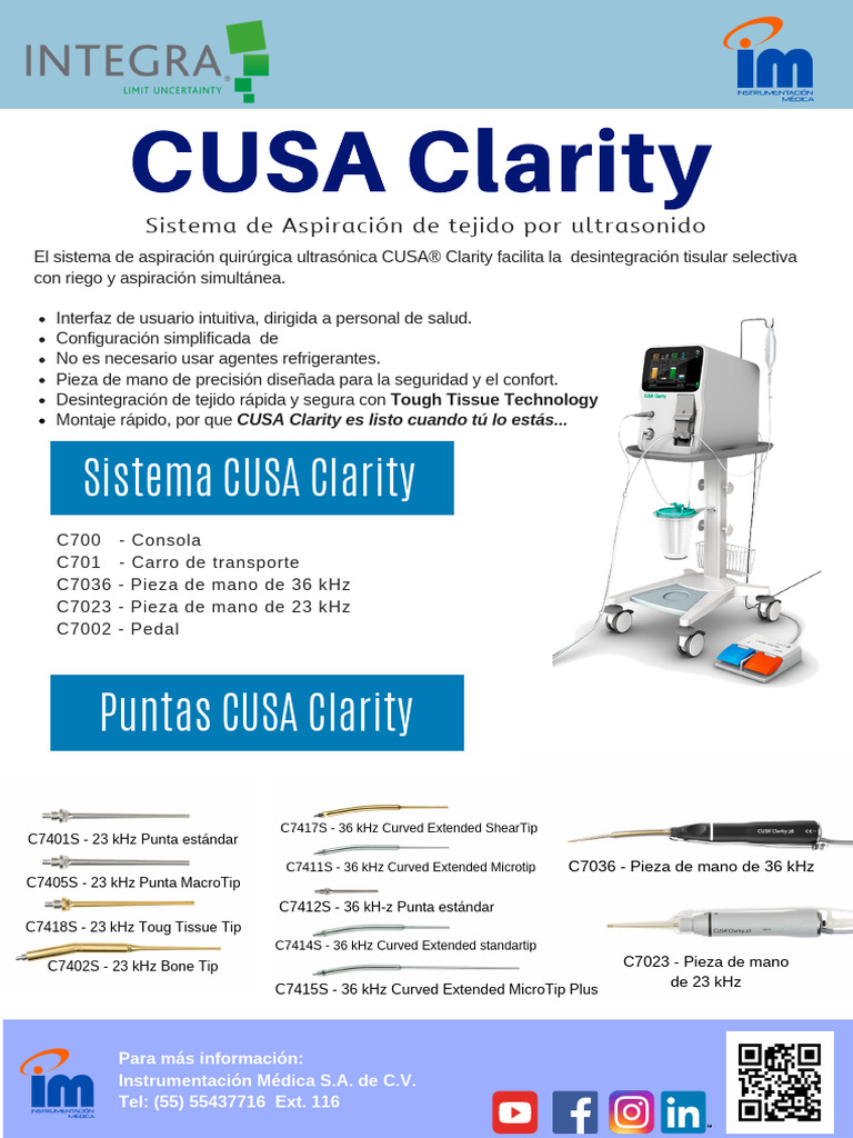 Infografía Cusa Clarity | PDF | Cirugía | Ablación