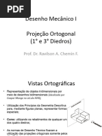 Projeções no 3° Diedro: Vistas e Comparações | PDF | Perpendicular ...