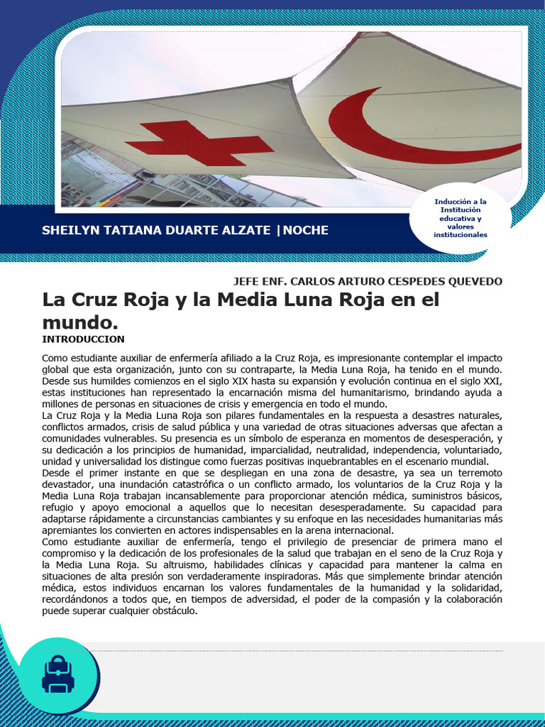 Cruz Roja y La Media Luna Roja | PDF | Movimiento Internacional de la Cruz Roja y de la Media ...
