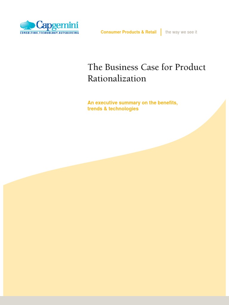 The Business Case For Product Rationalization | PDF | Gross Margin | Retail