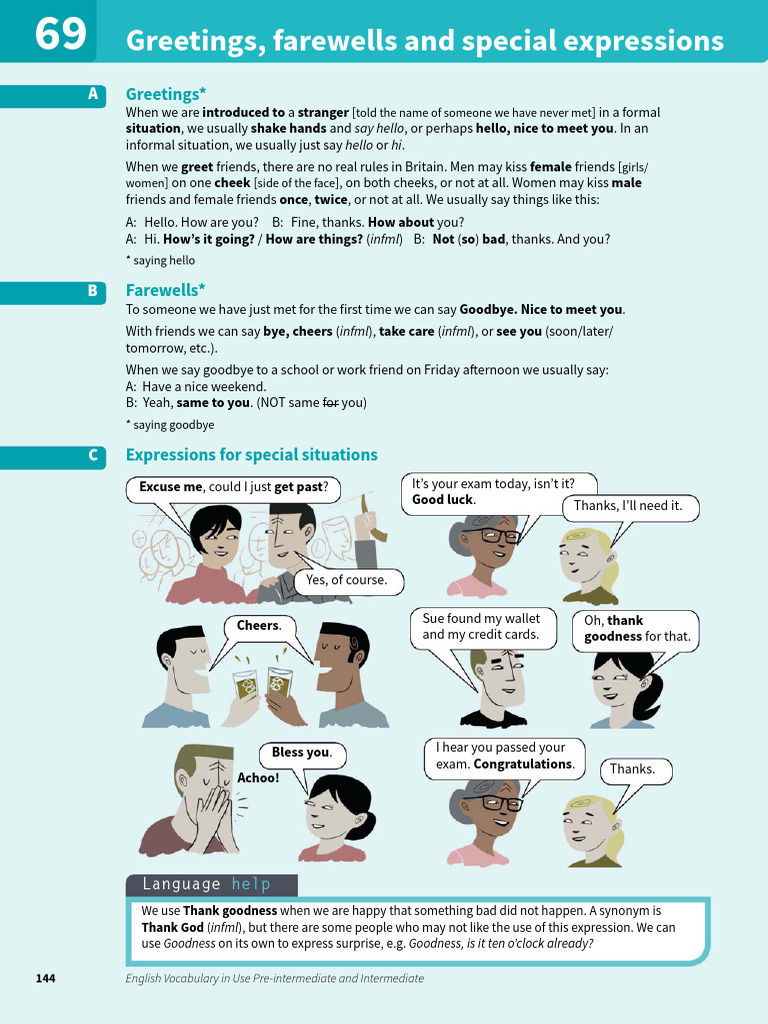Greetings Farewells and Special Expressions | PDF