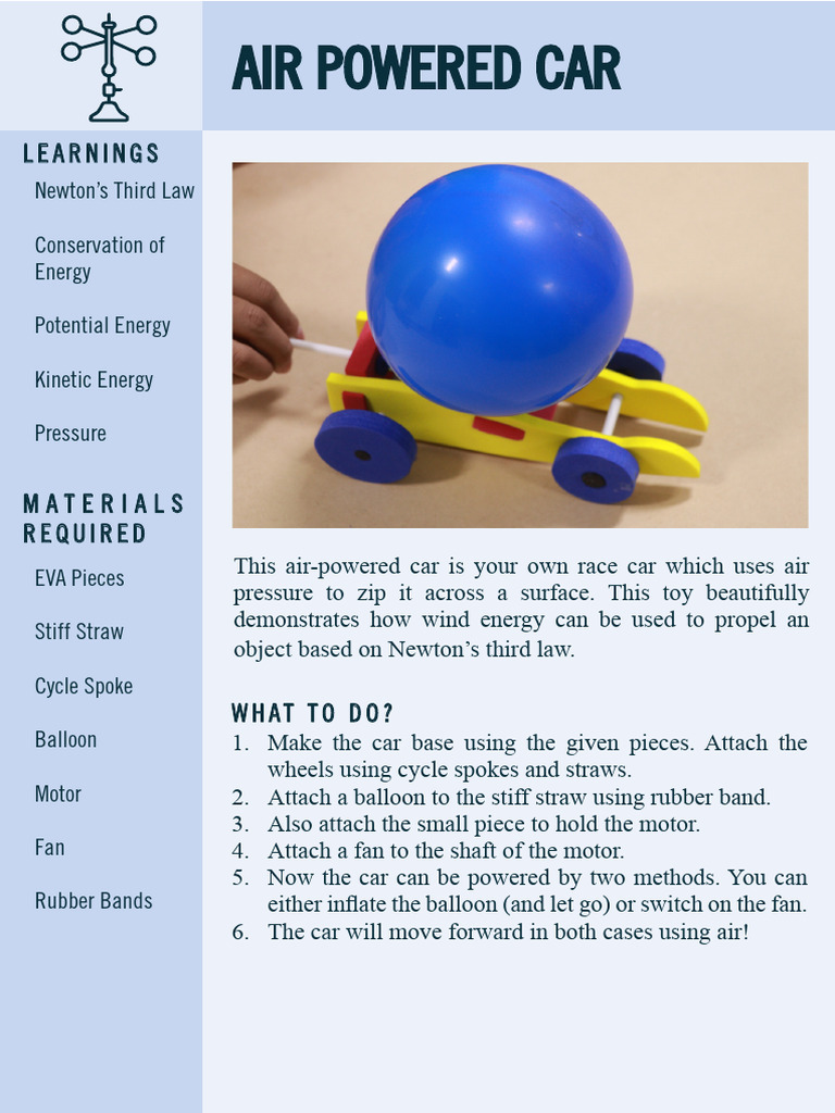 AIR POWERED CAR | PDF | Balloon | Engines