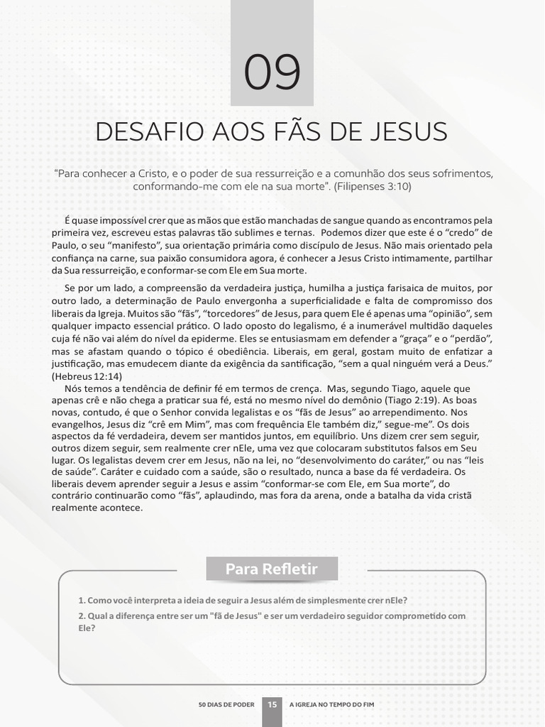 Tema 09 | PDF | Jesus | Fé