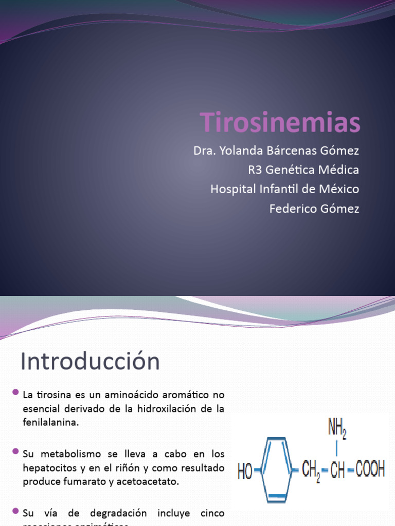 Tirosinemias | PDF | Tirosina