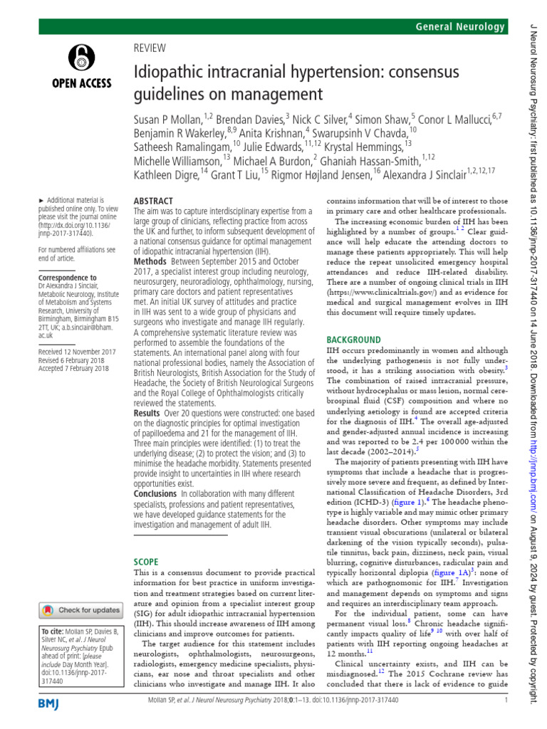 JNNP 2017 317440.full | PDF | Headache | Cerebrospinal Fluid