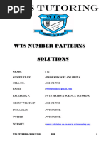 Number Patterns, Sequences and Series Grade 12 Notes - Mathematics ...
