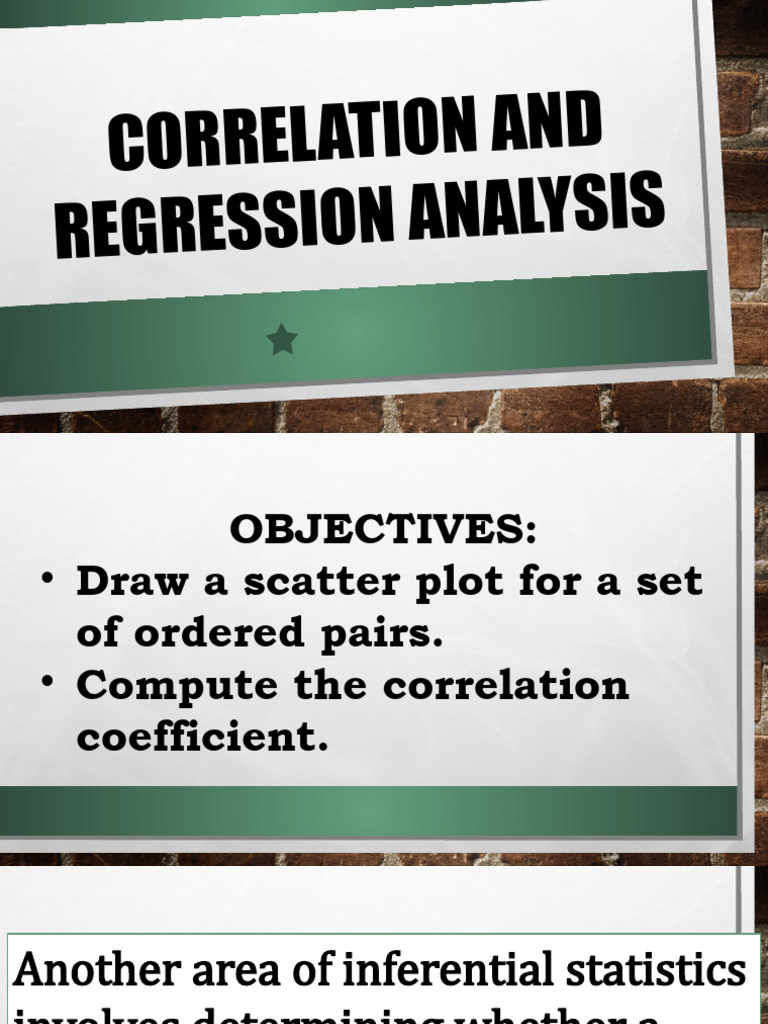 Correlation and Regression | PDF | Statistics | Statistical Inference