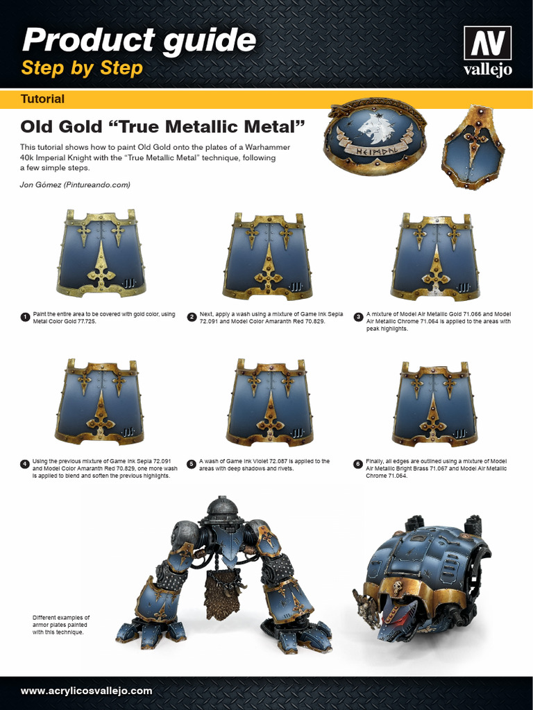 True Metallic Metal Gold Tutorial | PDF