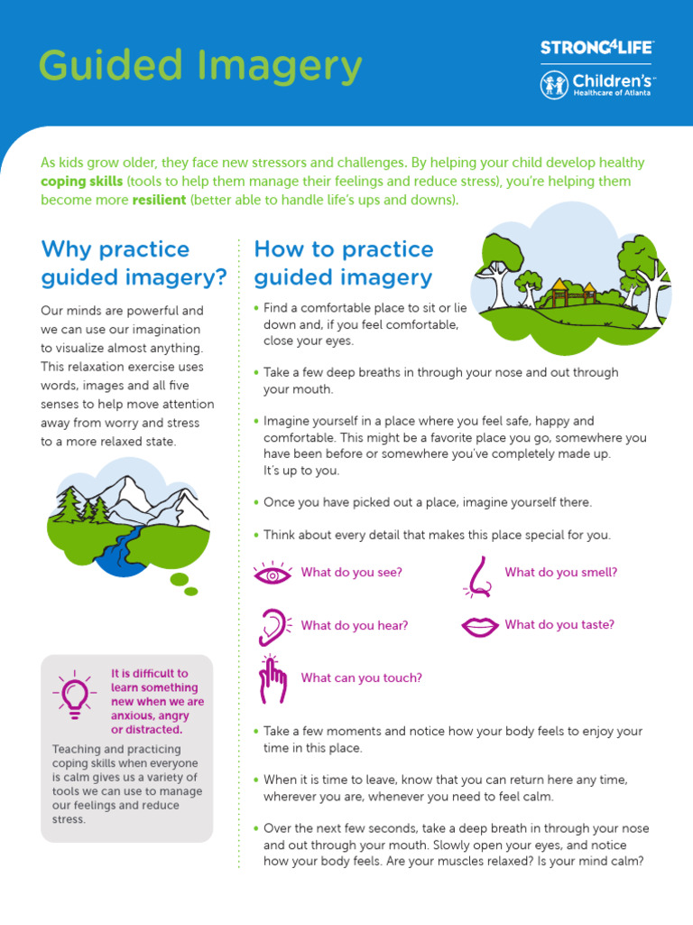 Coping Skills For Kids Guided Imagery | PDF | Sicología