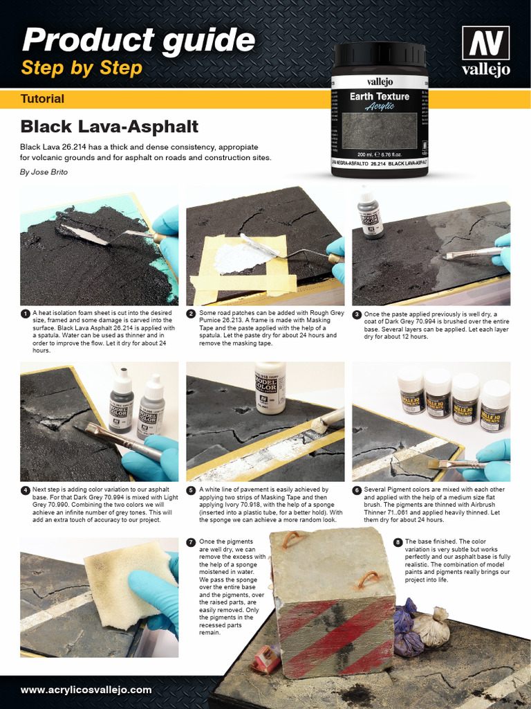 Realistic Asphalt Base Tutorial | PDF | Paint