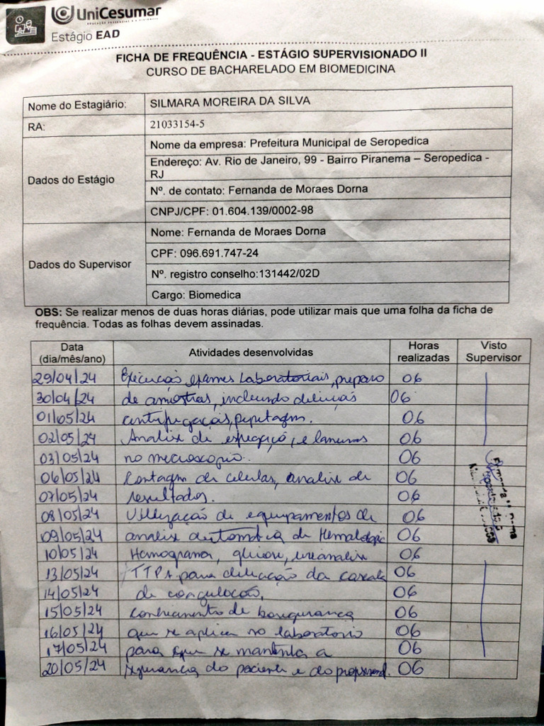 Ficha de Frequencia | PDF