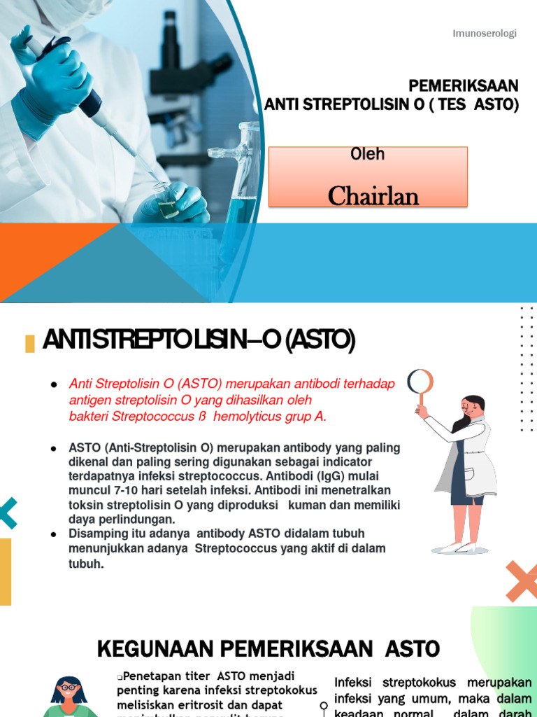 Matkul Imunoserologi T SMT 4 Genap (Pemeriksaan Anti Streptolisin o Tes ...