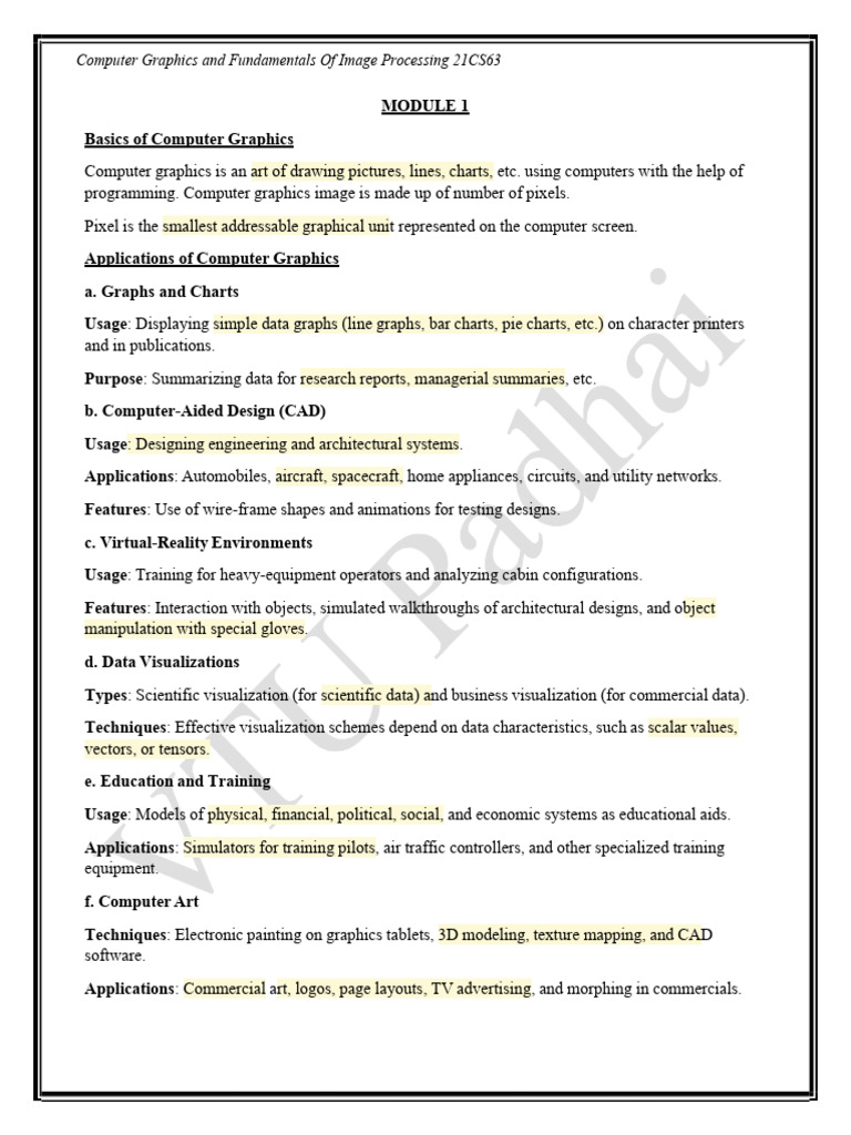 CG Module 1 Vtu Padi | PDF | Liquid Crystal Display | Computer Graphics