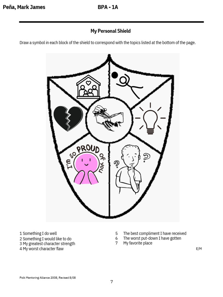 My Personal Shield Activity PDF | PDF