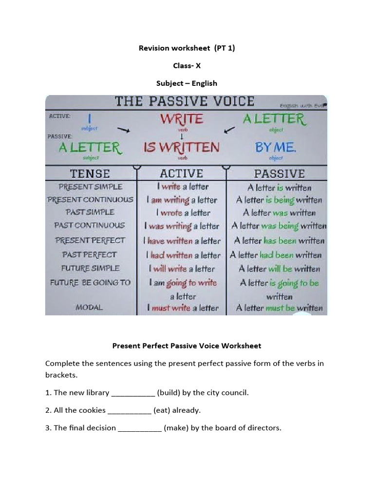 Revision Worksheet Class X PT 1 1 | PDF