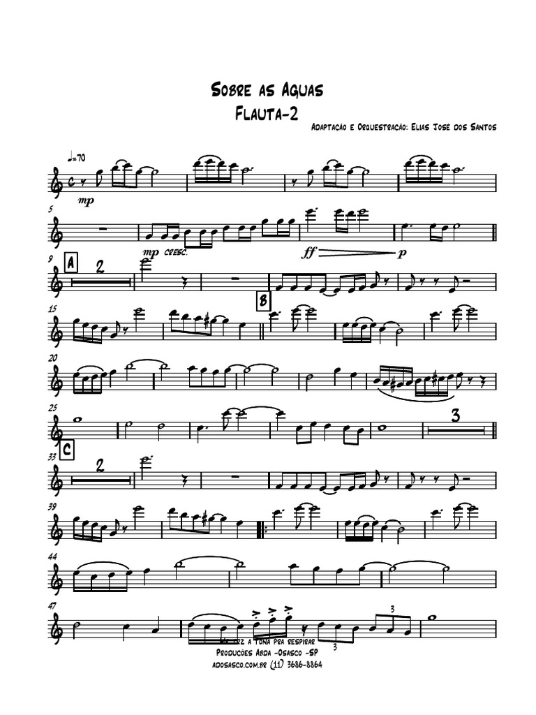 Sobre As Aguas - Flauta-2 | PDF