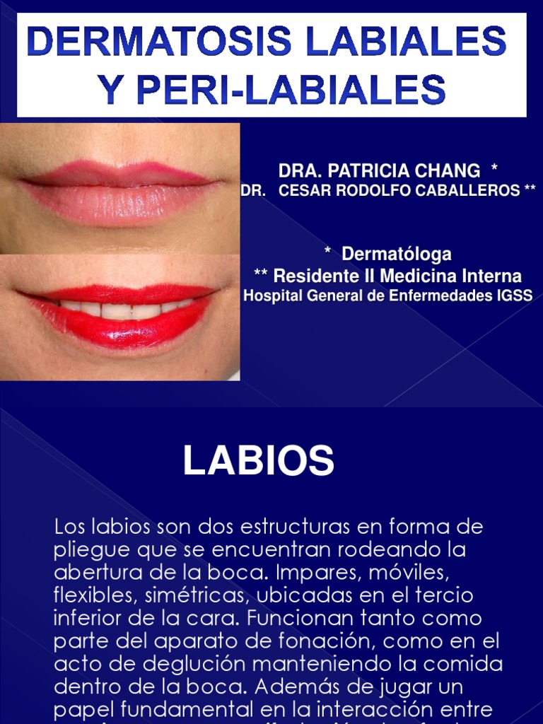 Dermatosis Labiales y Peri-Labiales | PDF | Labio | Piel