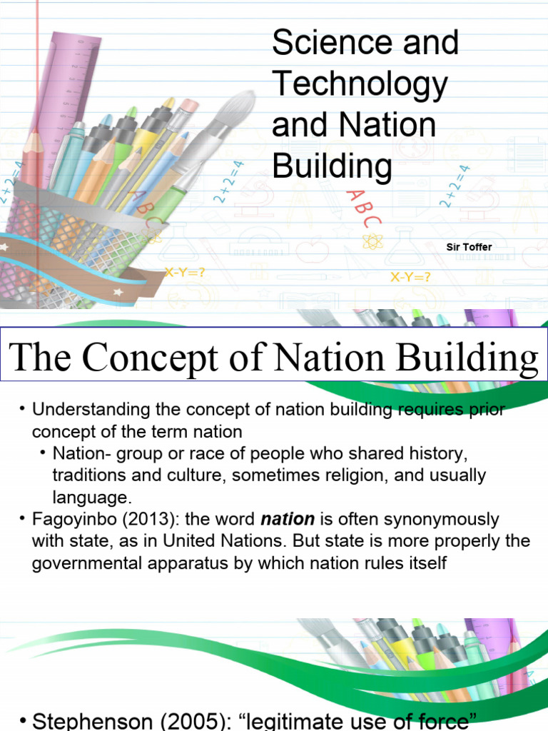 Science and Technology in Nation Building | PDF | Nation | Developing ...