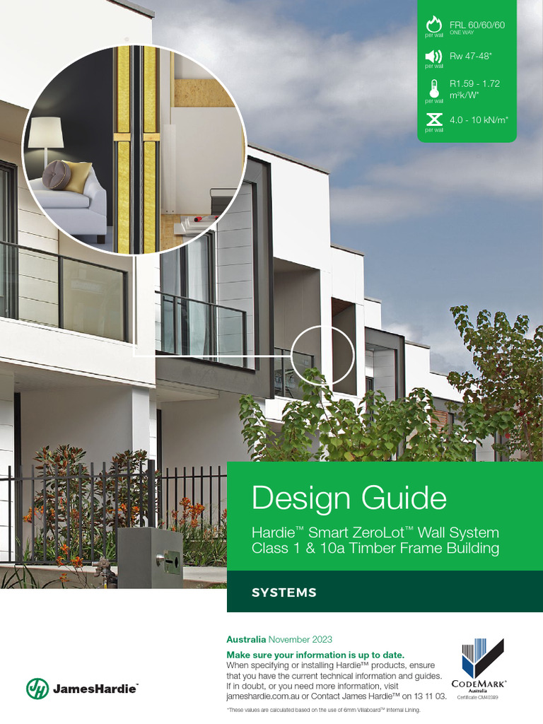 Hardie Smart Fire AcousticWall ZeroLot Wall System Installation Guide ...