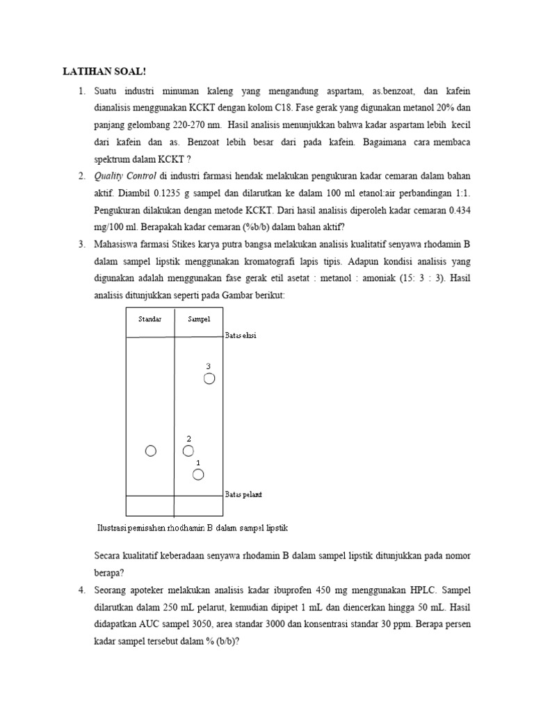 Latihan Soal Setelah Uts | PDF