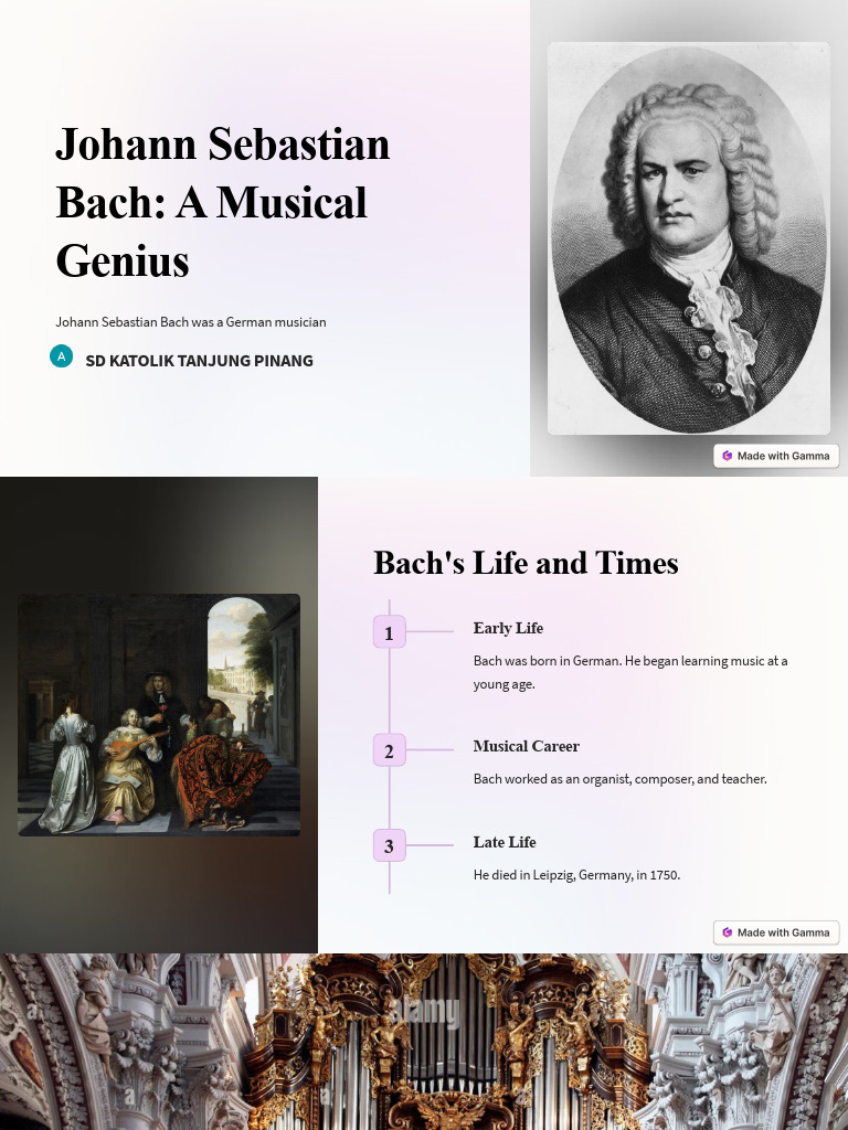 Johann Sebastian Bach A Musical Genius | PDF