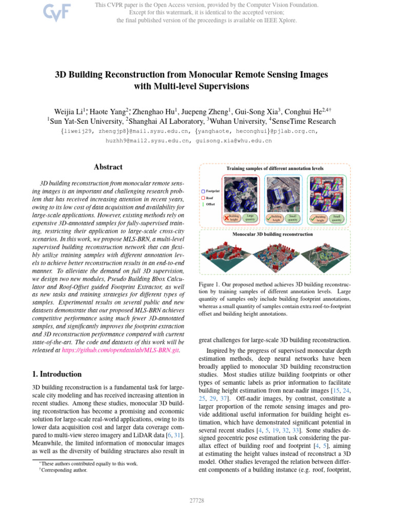 Li 等 - 3D Building Reconstruction from Monocular Remote S | PDF ...
