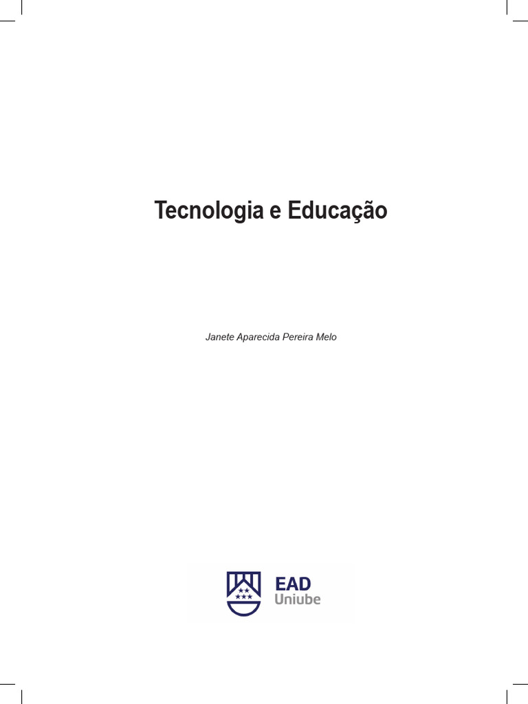 Livro Tecnologia E Educa O Pdf Tecnologia Da Informação E