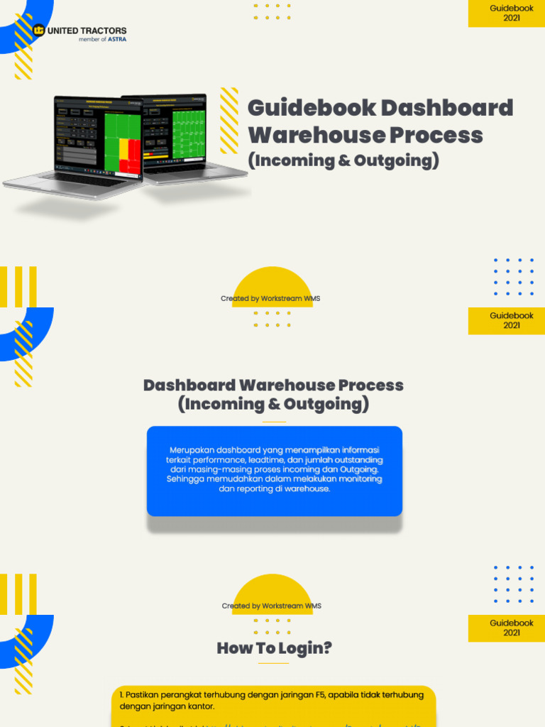 Guidebook Dashboard Warehouse Process (Incoming & Outgoing) | PDF | Komputer