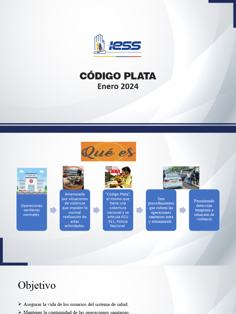 Código Plata: Seguridad en Salud | PDF | Hospital | Policía