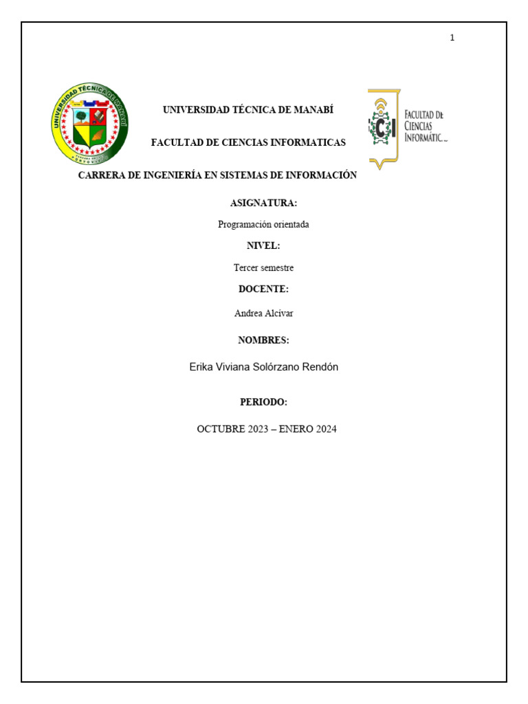 1 - Diagrama - Uml (1) Erika Solorzano | PDF | Lenguaje de modelado ...