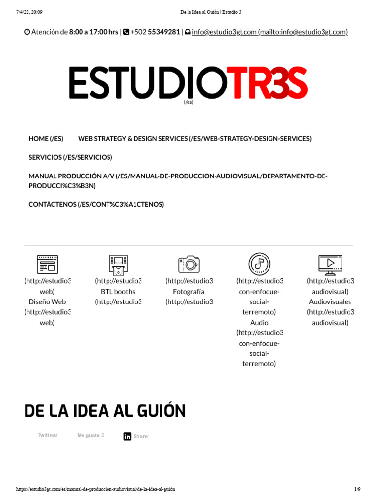 PAA - UA5 - SaberMás - EnlaceWeb - de La Idea Al Guion | PDF | Narración