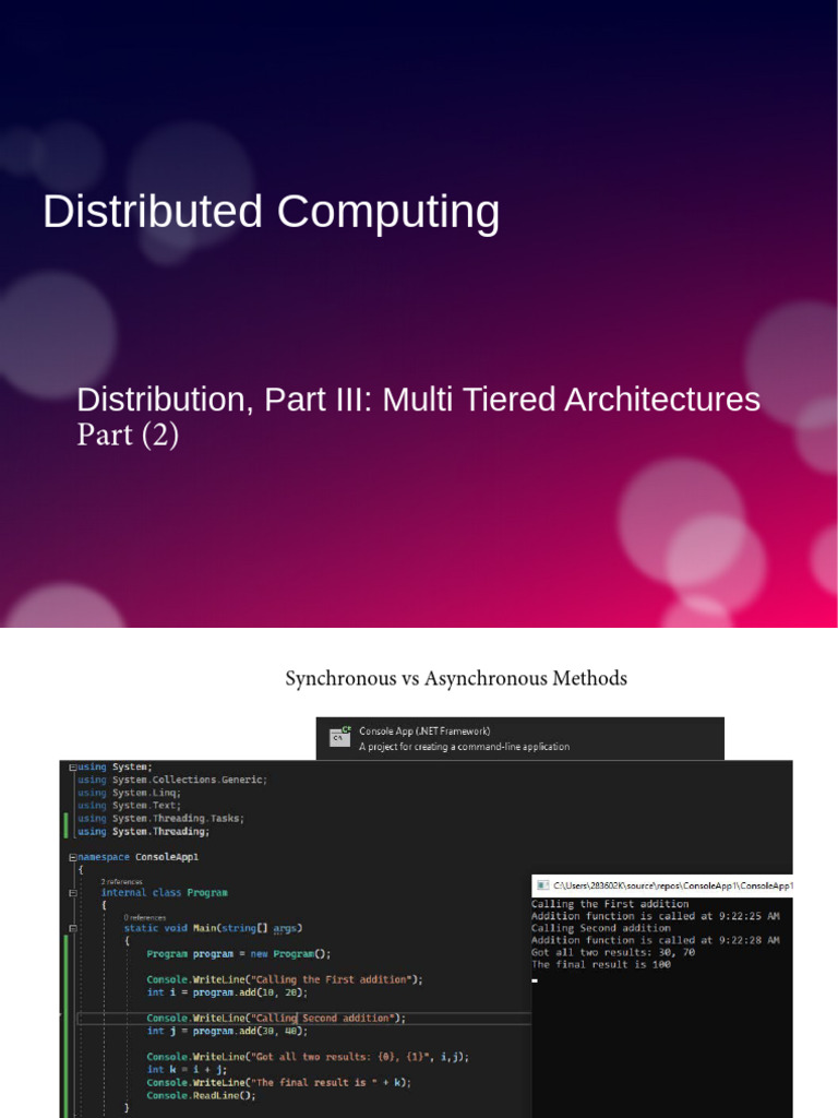 Lecture 4(1) | PDF | Application Software | Distributed Computing