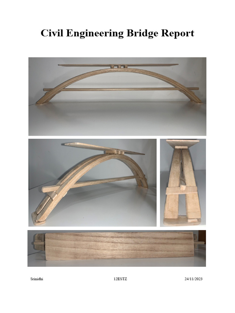 Civil Engineering Bridge Report | PDF | Bridge | Truss