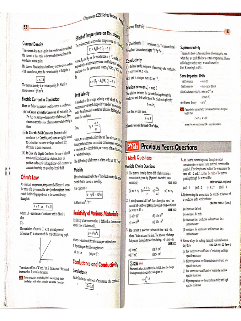 Current Electricity Pyq | PDF