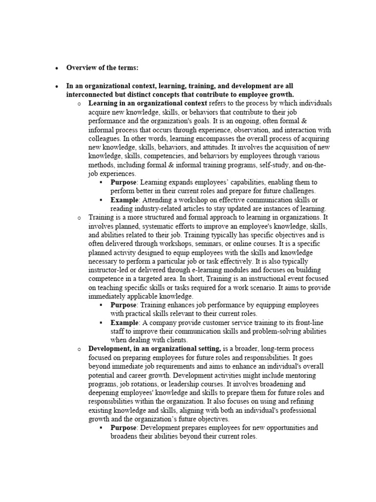 Overview of The Terms | PDF | Reinforcement | Learning