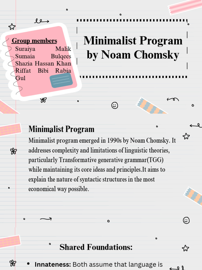 Minimalist Program (Group 5) .PDF - 20240806 - 100425 - 0000 | PDF | Phrase | Syntax