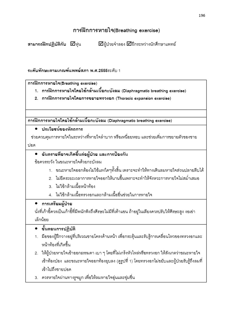 42 Breathing Exercise | PDF