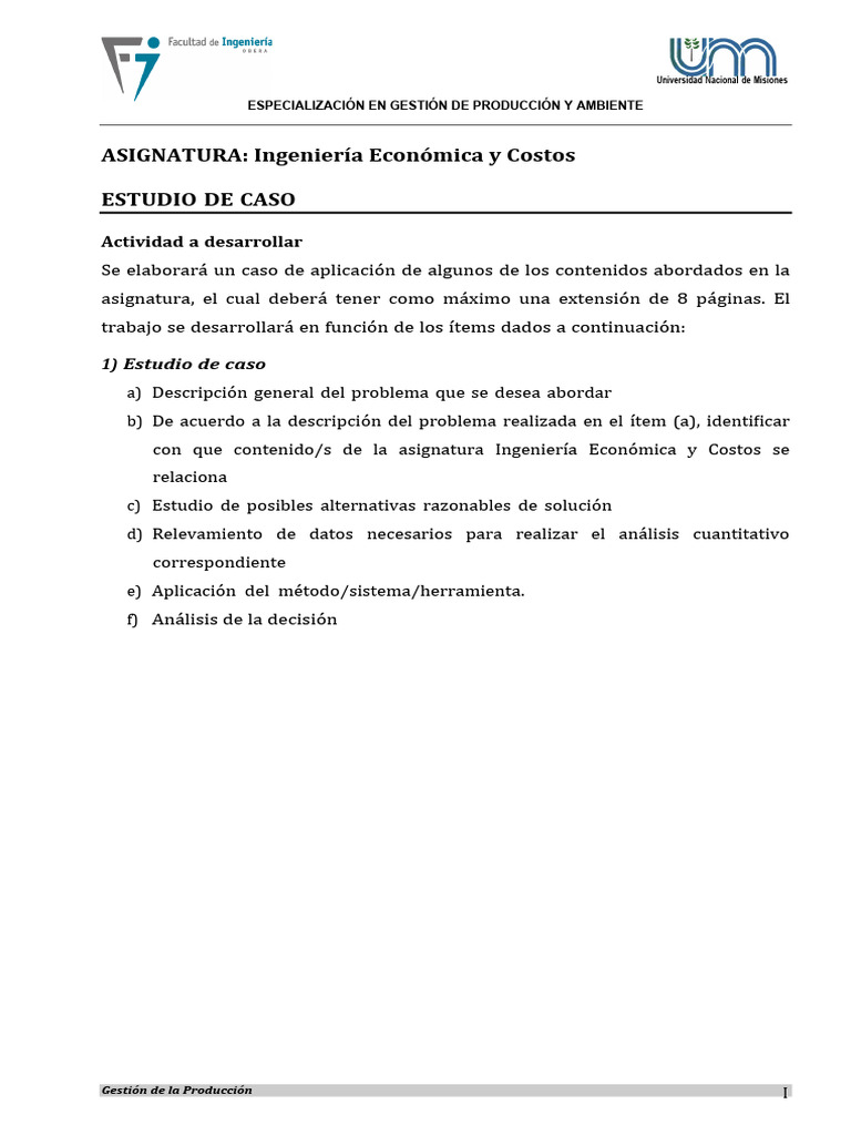 Estudio de Caso - Doria Facundo Nahuel | PDF | Business | Caso de estudio